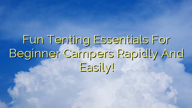 Fun Tenting Essentials For Beginner Campers Rapidly And Easily ...